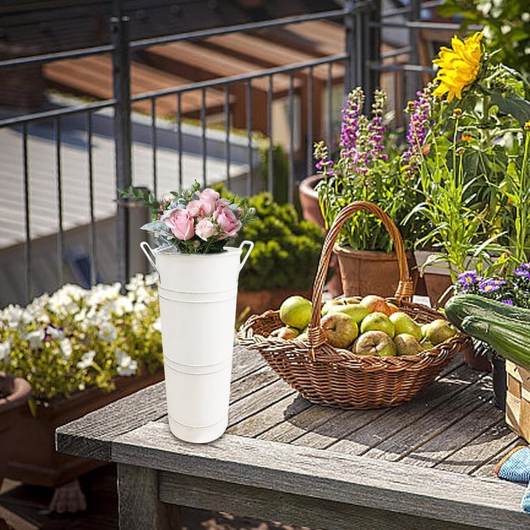 Galvanized Flower Buckets