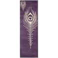 SAFAVIEH Soho Jarvis Peacock Feather Wool Runner Rug, Purple/Ivory, 2'6 ...
