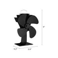 Home-Complete Heat-Powered Stove Fan for Wood Stoves or Fireplaces ...