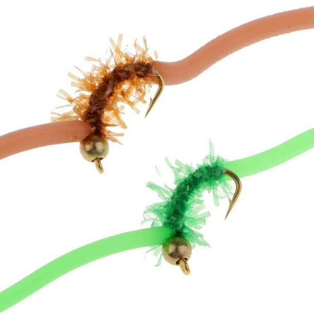 pitrice 5pcs San Juan Squirmy Wormy Trout Worm Fly Assortment Fishing ...