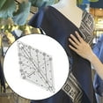 60 Degree Diamond Quilting Template Patchwork Ruler Durable for DIY ...