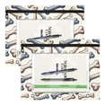 ALAZA Bones Dog Pattern Pencil Pouch 3 Ring Binder with Clear Window ...