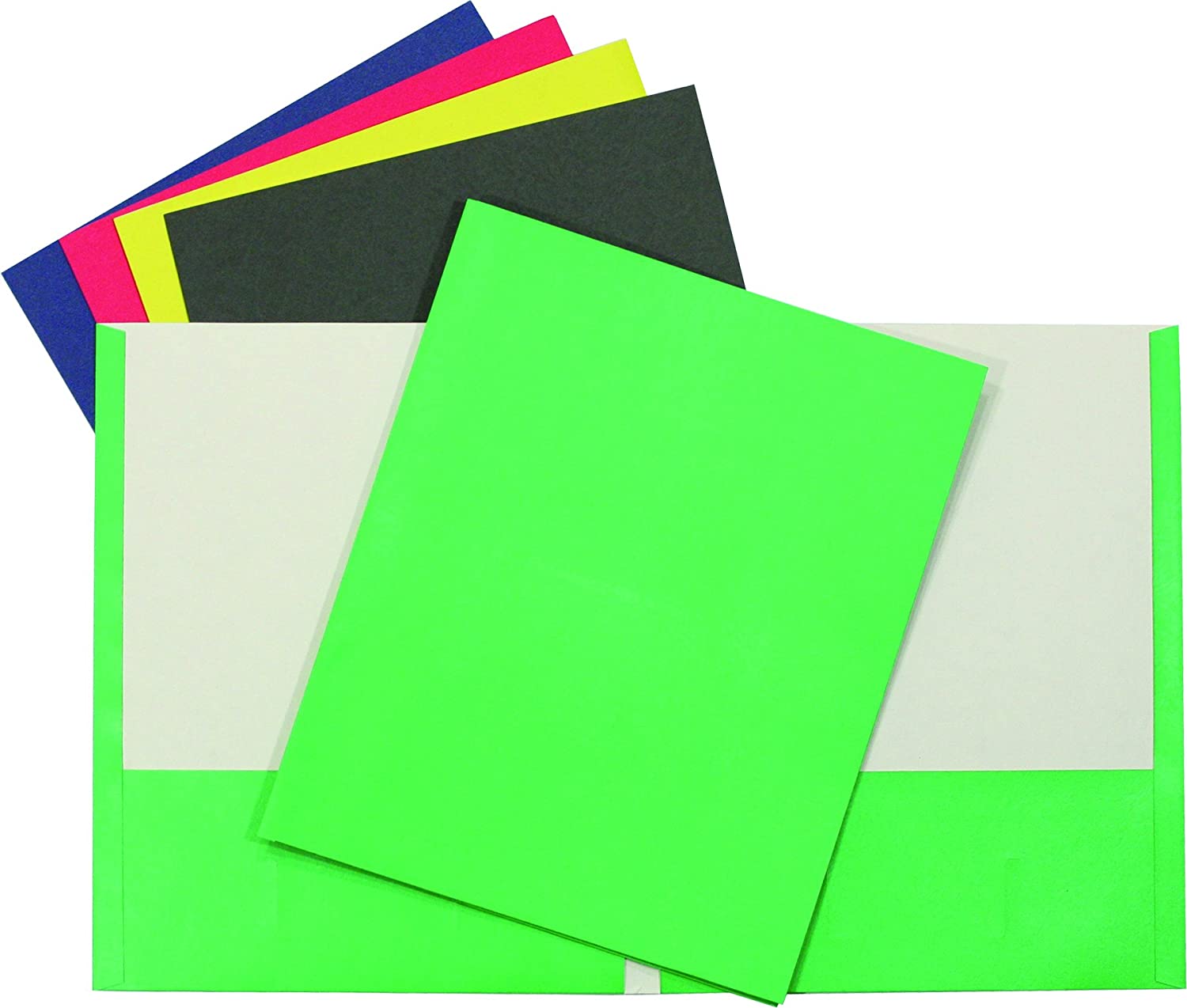 Hilroy Twin Pocket Portfolios, 11-3/4 X 9-1/2-Inch, Leatherine, Box of ...