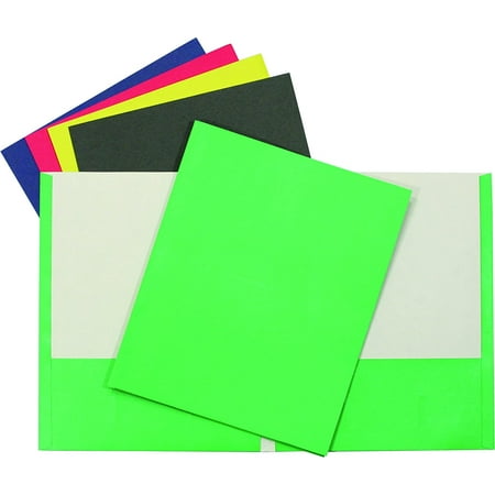 Hilroy Twin Pocket Portfolios, 11-3/4 X 9-1/2-Inch, Leatherine, Box of ...