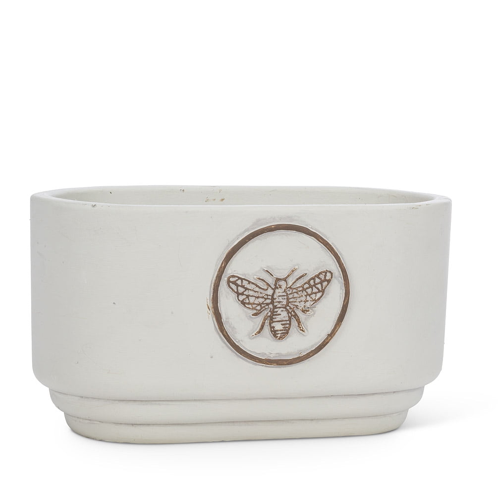 Set of 1 Large Bee Crest Oval Planter - Walmart.com