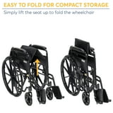 Drive Medical Wheelchair, Silver Sport 1, Full Arms, Swing Away ...