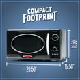 Nostalgia Compact Retro Style Kitchen Microwave Oven, 0.9 cu ft Vintage ...
