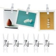 50 Pieces Push Pin Clips Plastic Push Pins Photo Clips Decorative Pins ...