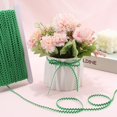 40M Polyester Wavy Fringe Trim Ribbon Wave Bending Ribbon Green 1/8 ...