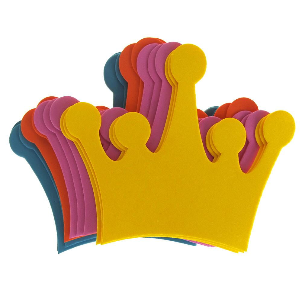 Royal Crown Foam Shapes, Assorted Color, 6-Inch, 12-Piece - Walmart.com