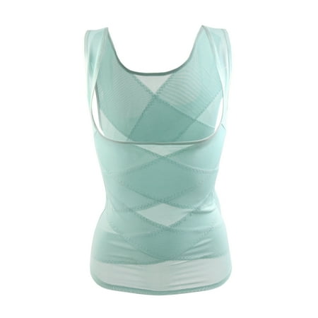 Blue Size XXL Semi Sheer Tummy Belly Control Girdle Corset Shapewear ...