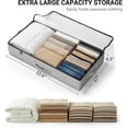 2-Pack Under Bed Storage Containers, 8 Inches Tall Underbed Clothes ...