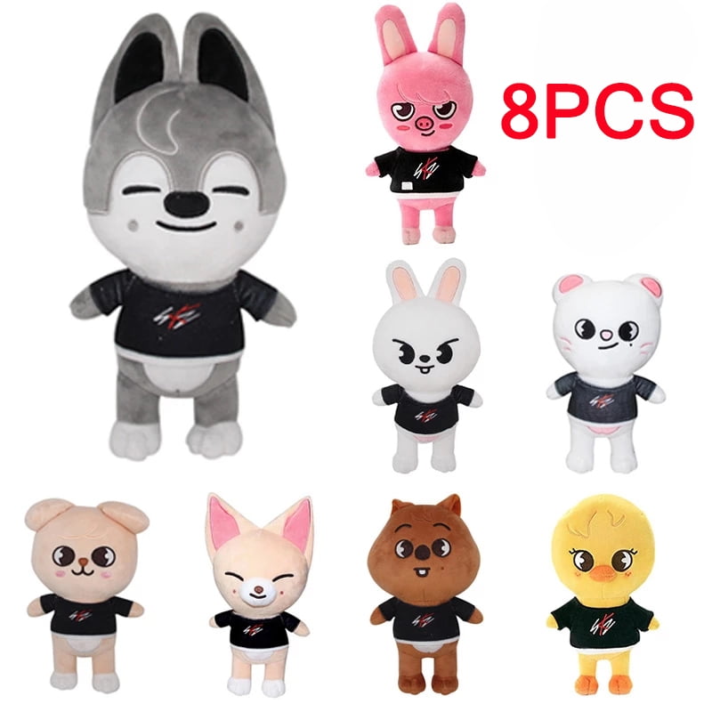 Buy 8PCS 20CM Skzoo Plush Toys Stray Children Cartoon Stuffed Kawaii ...
