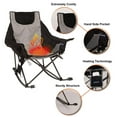 SunnyFeel Oversized Heated Camping Rocking Chair, Adult Outdoor ...
