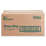 Ajm Packaging Green Label Economy Paper Plates - Microwave Safe - White ...