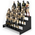 6 inch Action Figure Display Stand, 4 Tier Shelf with Pegs for MOTU/DC ...