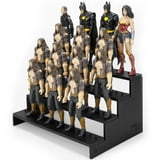 6 inch Action Figure Display Stand, 4 Tier Shelf with Pegs for MOTU/DC ...