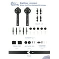 Lubann Big Wheel Style Sliding Wood Track Kit Barn Door Hardware ...