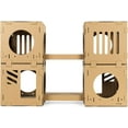 Navaris Modular Cardboard Cat House - DIY Corrugated Cardboard ...