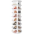 7 Tier Rotating Shoe Rack Tower Spinning Shoe Display Lazy Susan ...