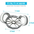 Apple Slicer, HEAVY DUTY Apple Corer, 8-Blade Stainless Steel Apple Cutter Divider Pitter ...