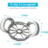 Apple Slicer, HEAVY DUTY Apple Corer, 8-Blade Stainless Steel Apple ...