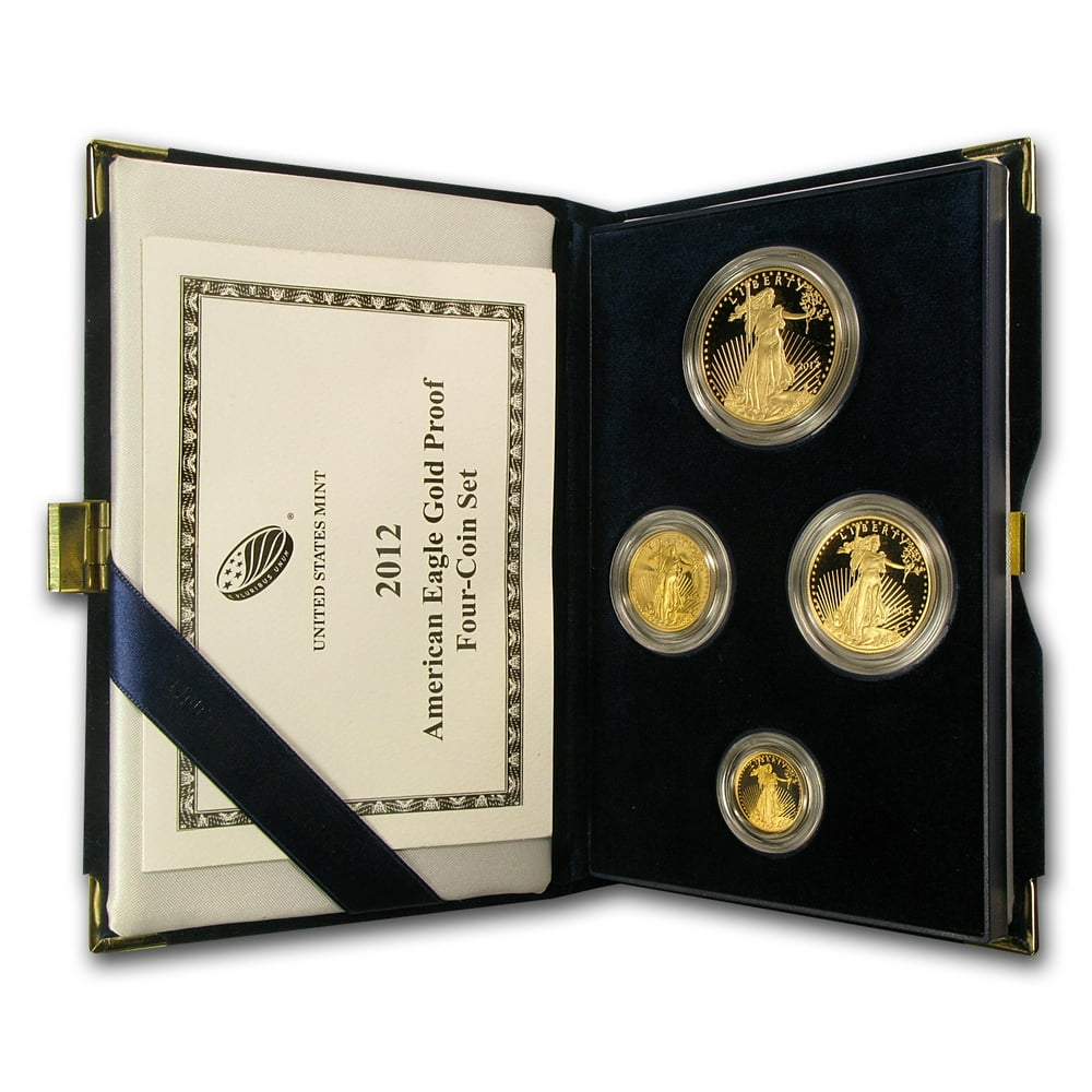U.S. Mint - 2012-W 4-Coin Proof American Gold Eagle Coin Set (w/Box ...