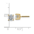14k Yellow Gold 7 Ctw Cert Lab Grown Diamond VS+ F+ Round 4 Prong Heavy ...