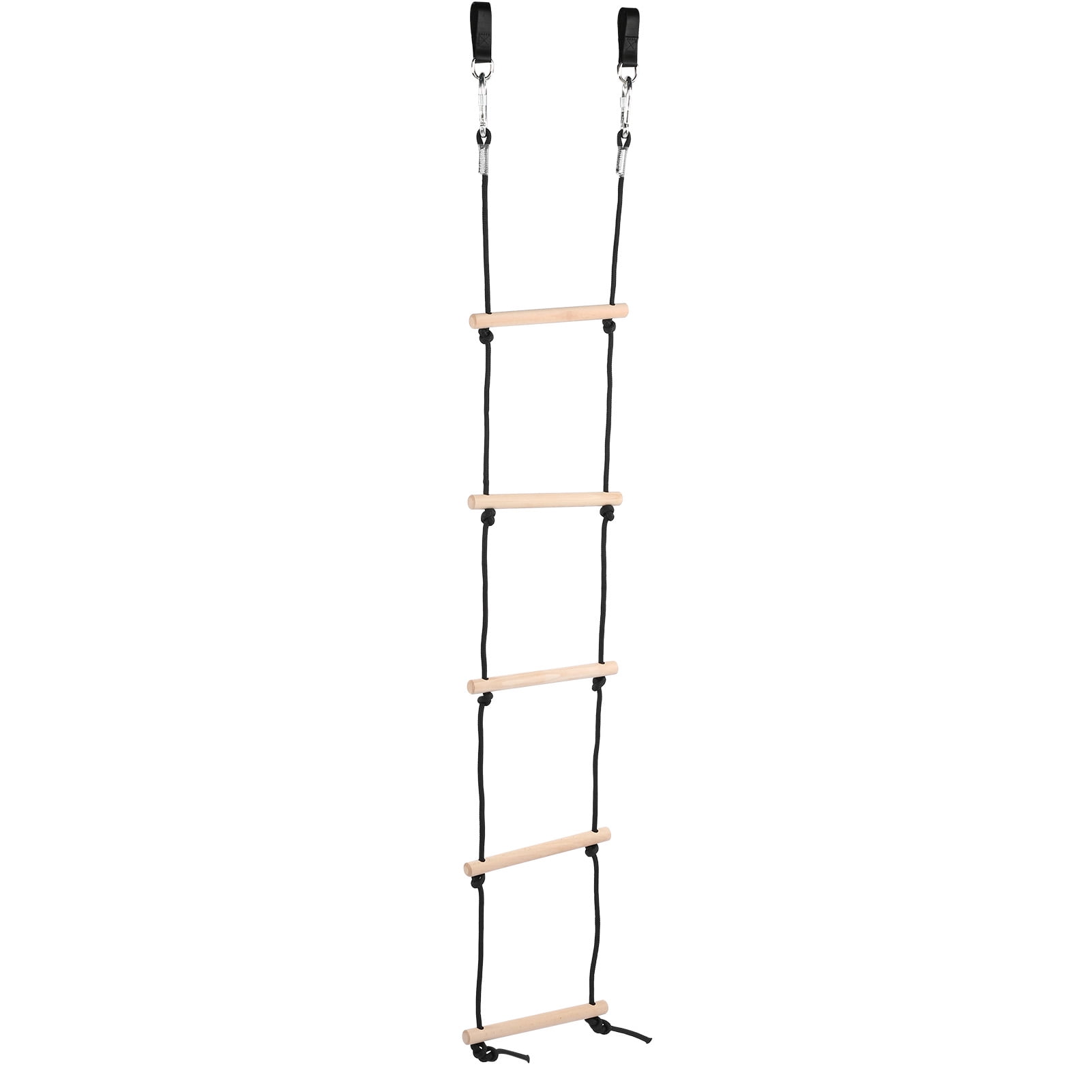 LYUMO Rope Ladder with Carabiner,Outdoor Children Rope Ladder Wooden 5 ...