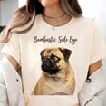 Bombastic Side Eye Pug Shirt, Retro Pug Dog Graphic T-Shirt, Funny Pet ...