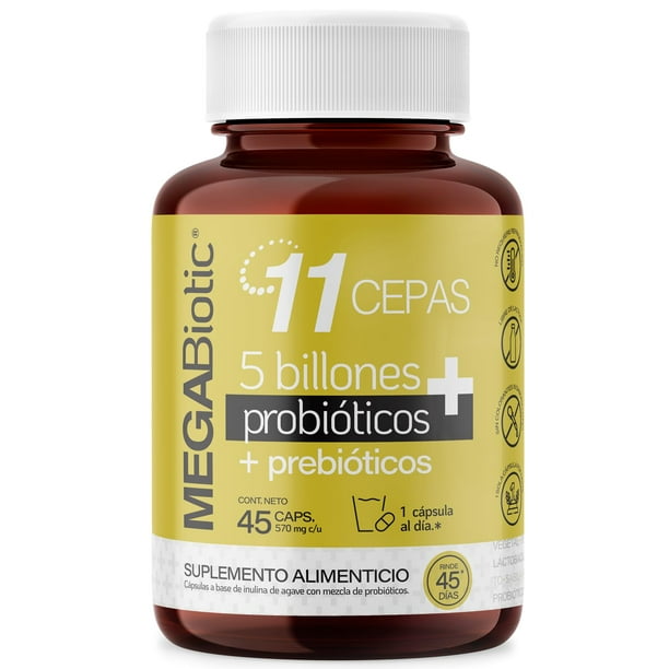 Suplemento Alimenticio Megabiotic Probióticos 5 Billones y 11 Cepas ...