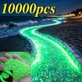 10000 Pcs Luminous Sand Particles 3-5mm, Glow in The Dark Decorative ...