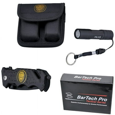 Bartech Pro™ Firefighter Knife LED Flashlight Combo, Belt Loop Carry ...