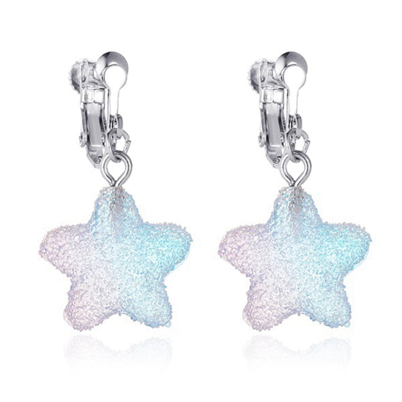 Click here for Nobrand Star Dangle Earrings Creative Five-Pointed... prices