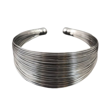Newest Upgraded 1pc Metal Iron Wire Smooth Surface Bracelet Female ...