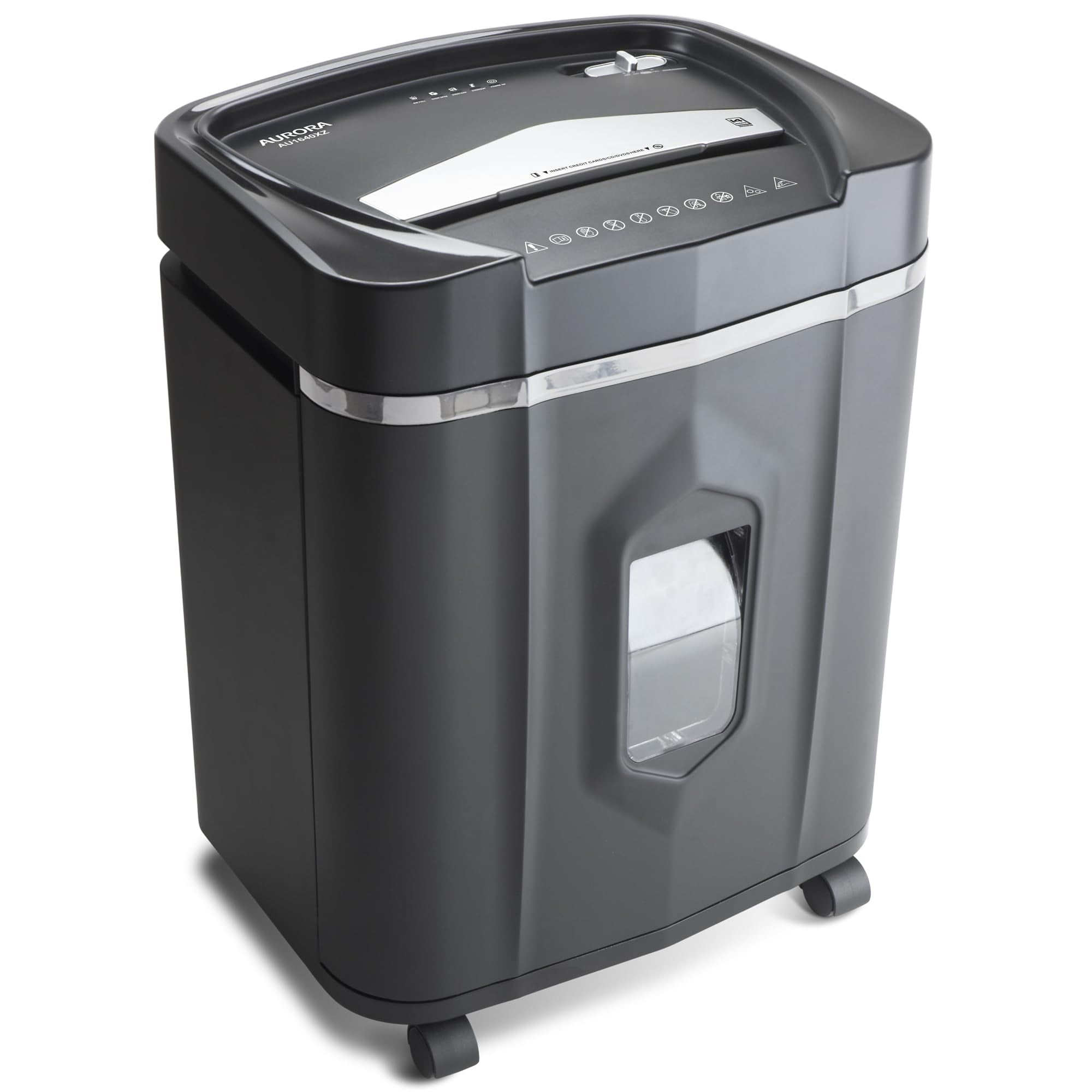 Aurora Anti-Jam 16-Sheet Crosscut Paper/Cd And Credit Card Shredder/ 5 ...