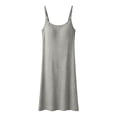 Admvng Maternity Dress Adjustable Spaghetti Strap Soft Knit Pregnancy ...