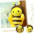 Adorable Yellow Bee Plush Keychain Soft Stuffed Animal Mini Huggable ...