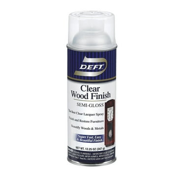 Deft® Clear Wood Finish Brushing Lacquer, Semi-Gloss - Walmart.com
