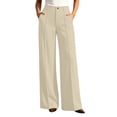Asgosdo Dress Pants for Women Botton High Waisted Wide Leg Parachute ...