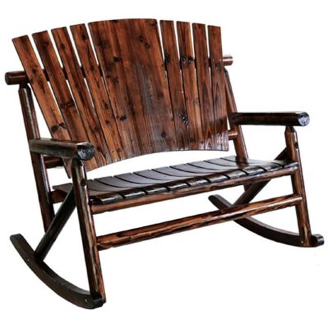 TX93866 Char-Log Solid Wooden Double Rocker - Walmart.com - Walmart.com