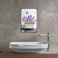 Lavender Bathtub Metal Signs Flowers and Butterfly Tin Sign Bathroom ...