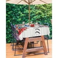 4th of July Outdoor Tablecloth with Umbrella Hole Rectangle ...