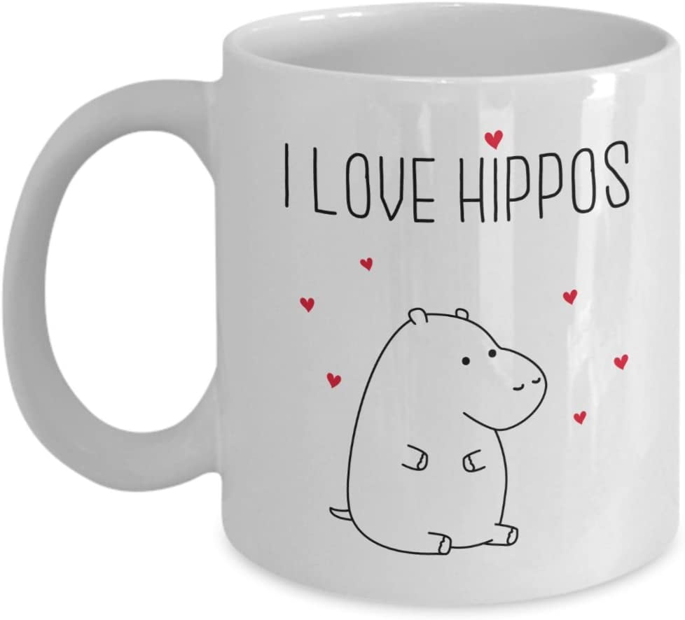 Hippopotamus Gifts, Hippo Mug, I Love Hippo Coffee Cup, Hippo Gifts for ...
