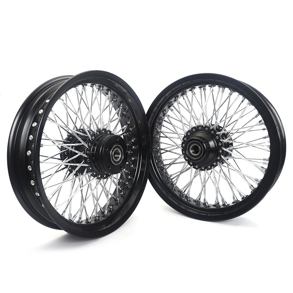 16"x3.5" Wheels Rims Hub Dual Disc 72 Spokes for Harley Heritage ...