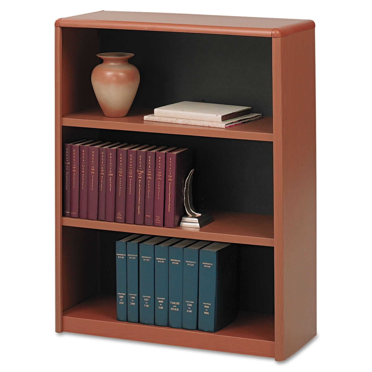 Safco Value Mate Series Metal Bookcase, Three-Shelf, 31-3/4w x 13-1/2d ...
