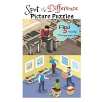 Spot the Difference Picture Puzzles "Today is Literacy Day " Find 5 ...