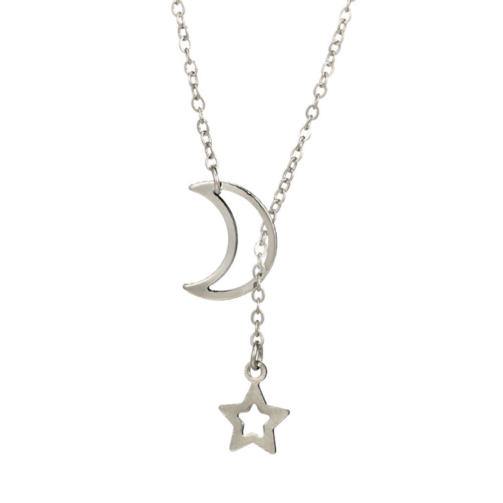 Click here for Riforla Womens Moon Star Pendant Choker Necklace G... prices