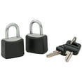 Hyper Tough Covered Aluminum Padlock 20mm Body with 7/16in Shackle, 2 ...