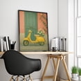 Affixzi Yellow Poster, Retro Italian Street Wall Art, Vintage Style ...